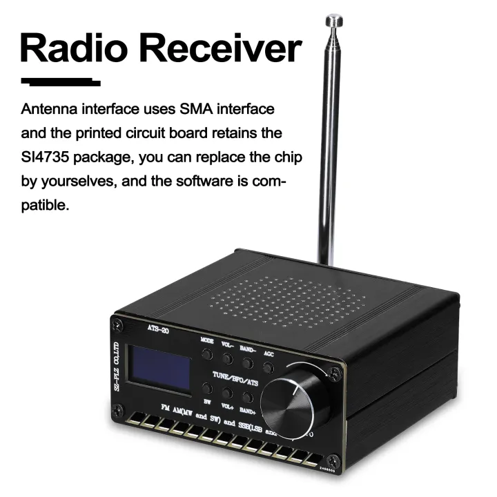 keykits- ATS-20 SI4735 Full-wave Band Radio Receiver FM AM (MW & SW ...