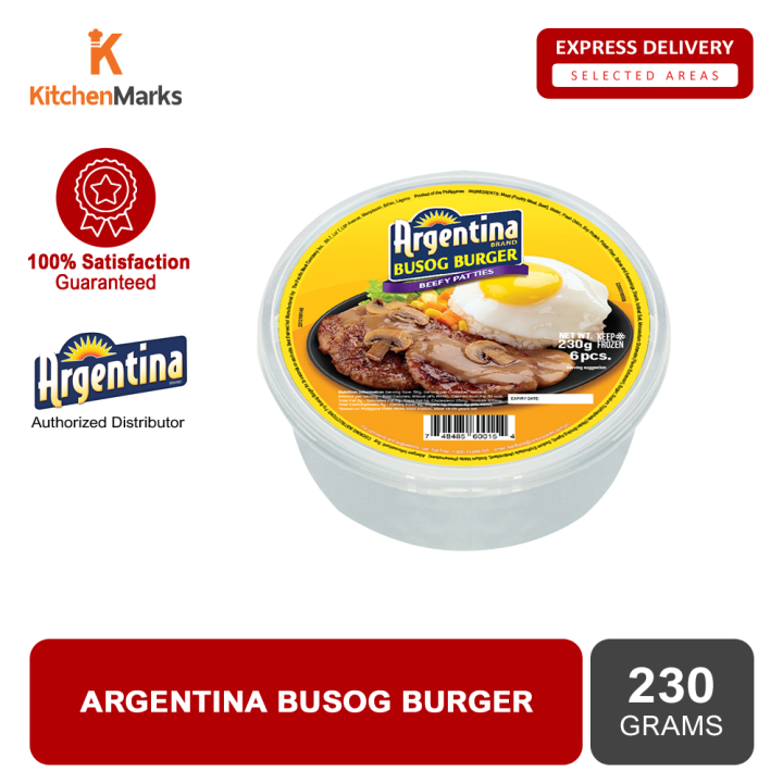 Argentina Busog Burger 230g - Express Delivery | Lazada PH