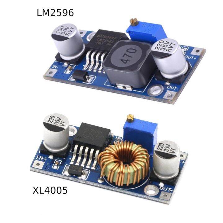 ในไทย ร้านในไทย บอร์ดปรับแรงดันไฟลง 3A LM2596 5A XL4005 DC-DC Module 3.2-35V to 1.25V-30V DC-DC ...