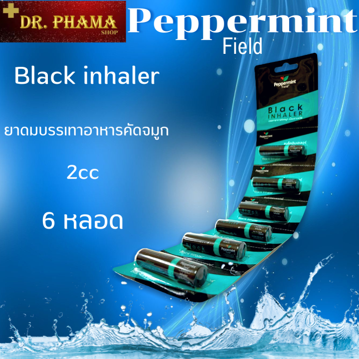 ยกแพ็ค Peppermint Field Black Inhaler เปปเปอร์มิ้นท์ ฟิลด์แบล็คอินเฮเล ...