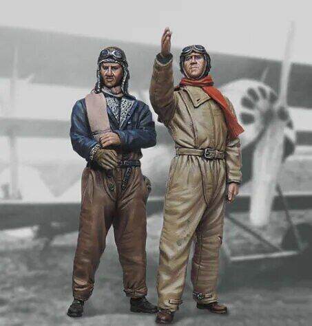 Unassambled 1/32 modern Fighter Pilots Set stand (2 figure) Resin ...