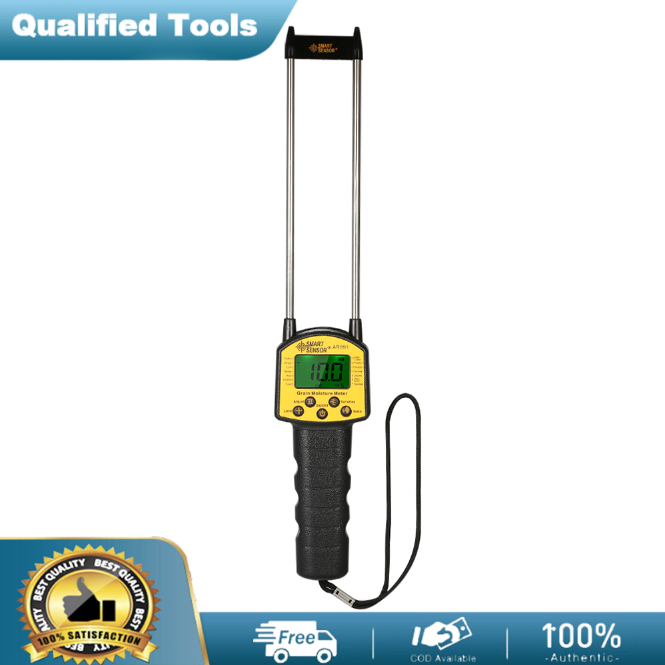 Handheld Moisture Meter SMART SENSOR LCD Digital Grain Moisture Meter ...