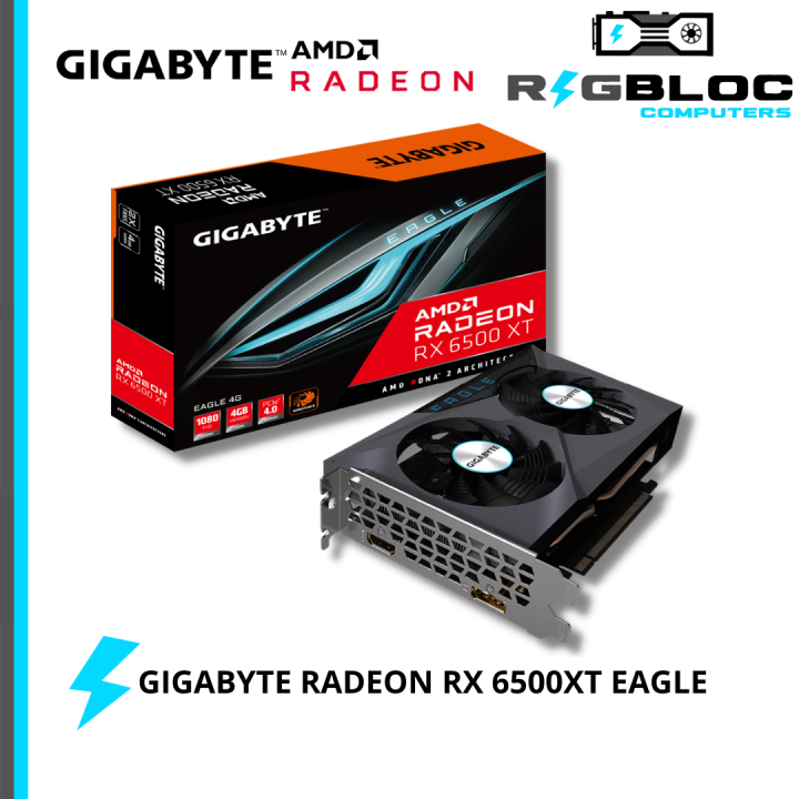 GIGABYTE RADEON RX 6500 XT EAGLE 4GB ( GV-R65XTEAGLE-4GD ) | Lazada PH
