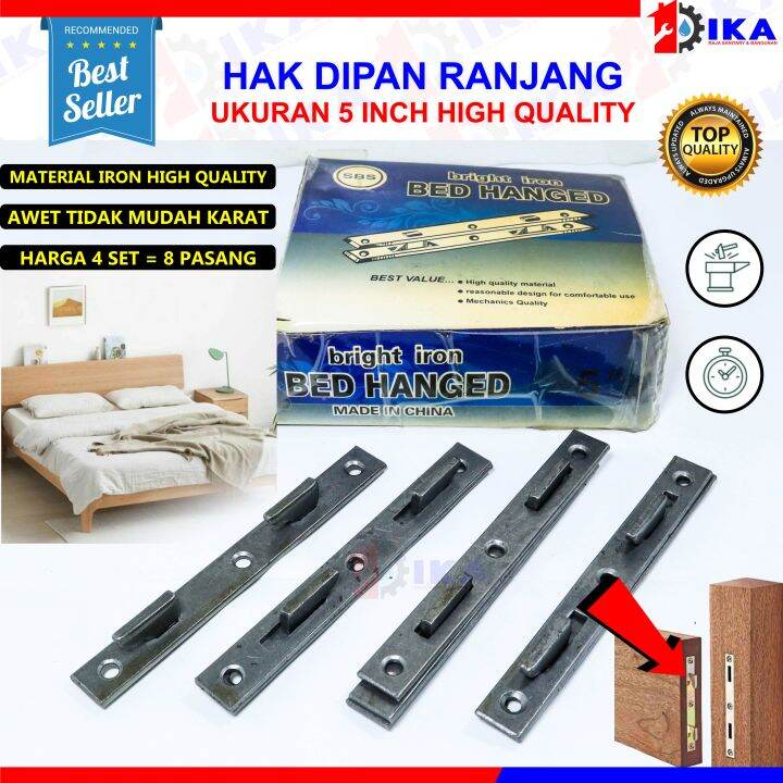 Hak Dipan Bobok 5 Inci (1 Set 4 Pasang) / Bracket Fitting / Bed Fitting ...