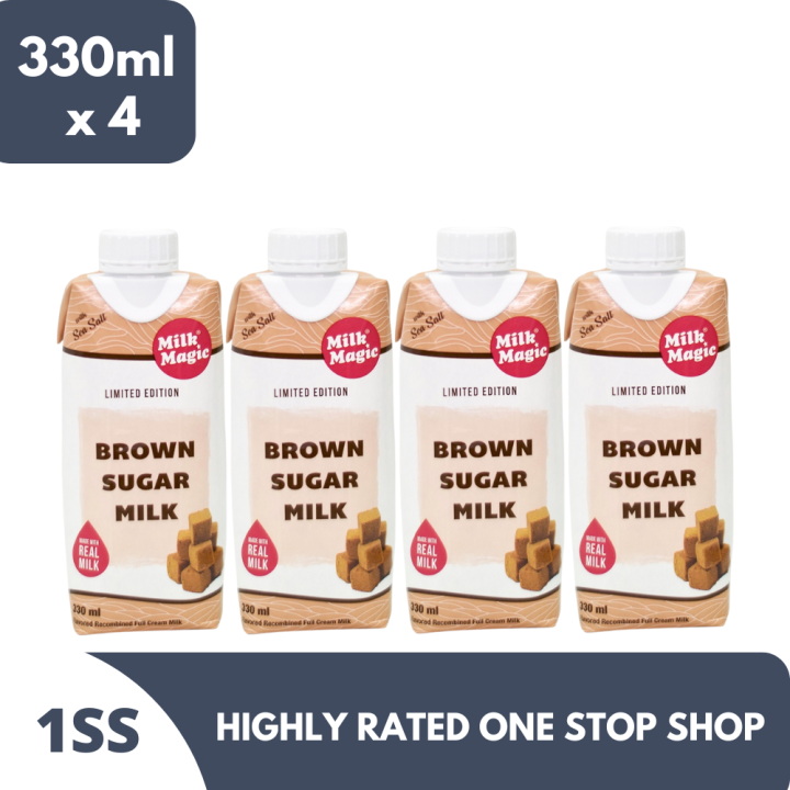 Milk Magic Brown Sugar Milk 330ml x 4 | Lazada PH