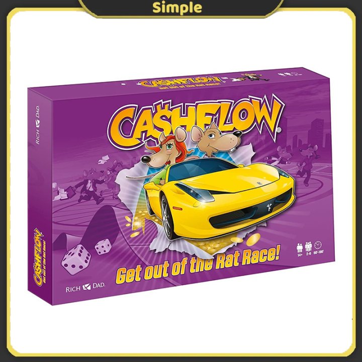 CASHFLOW Rich Dad Investing Board Game For Family party game 2-6 ...