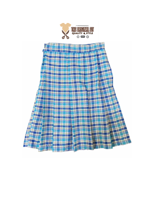 School Uniform Checkered (blue) Skirt/palda (only) for Girls Teens ...