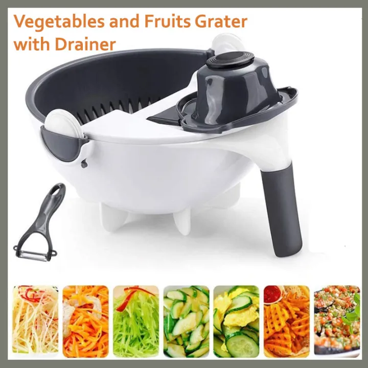 VEGETABLE AND FRUITS GRAITER WITH DRAINER | Lazada PH