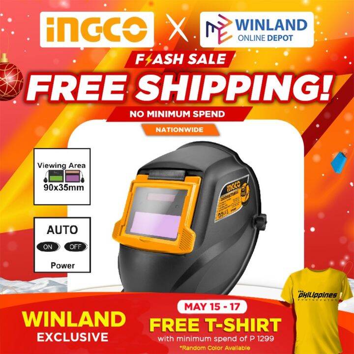 QWA Ingco Solar Auto Darkening Welding Helmet Mask Goggles Glasses ...