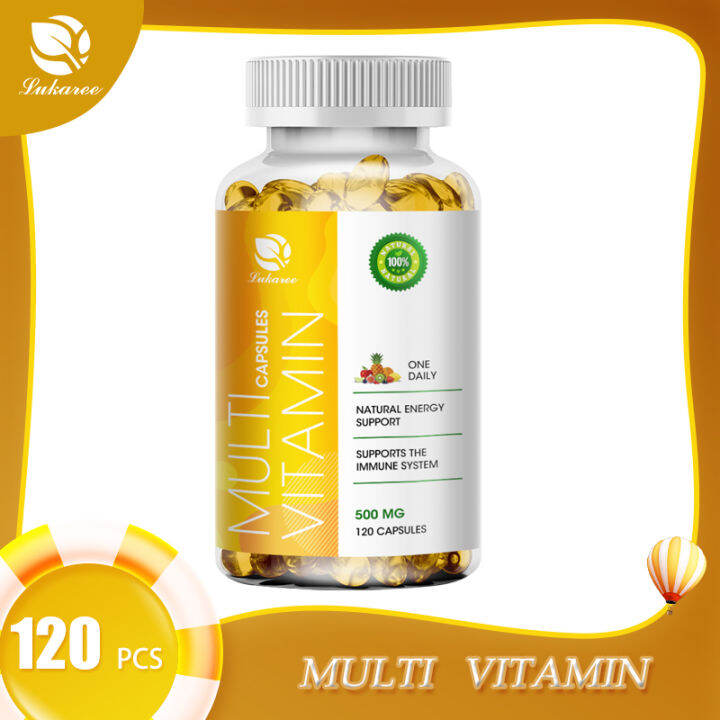 LUKAREE Multivitamin Capsules with 23 Mitamins and Minerals for Energy ...