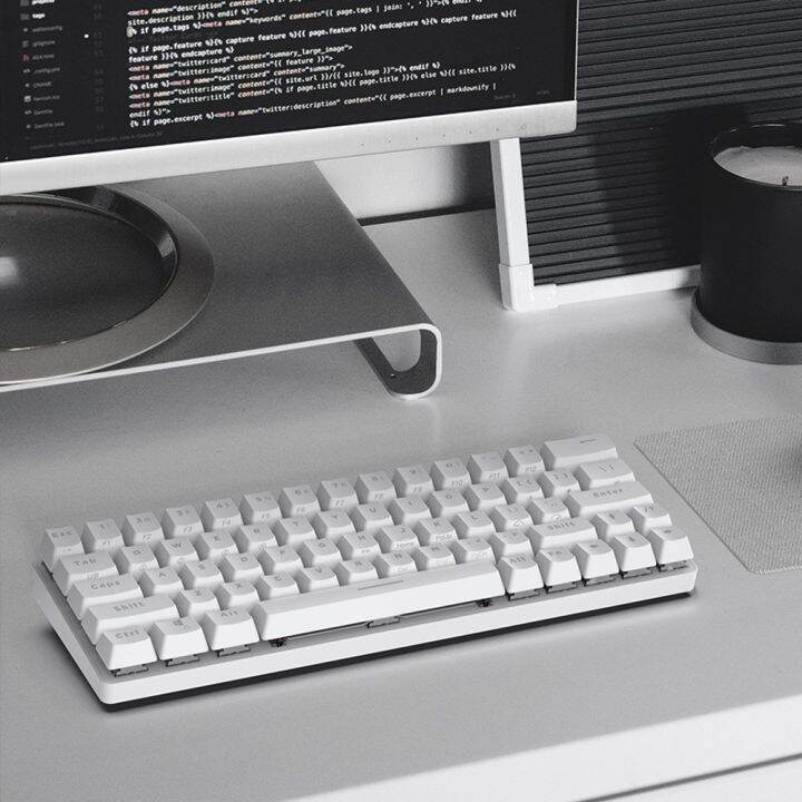 BlitzWolf® BW-KB1 63 Keys Mechanical Keyboard Gateron Switch RGB NKRO ...