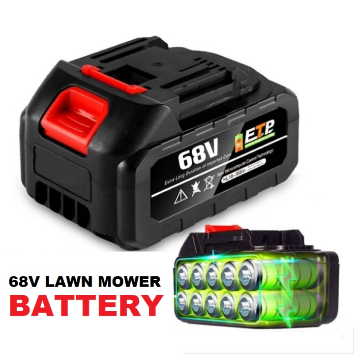 68V Rechargeable Li-ion Battery Electric Grass Trimmer for Lawn Mowers Grass Cutter Batterie ...
