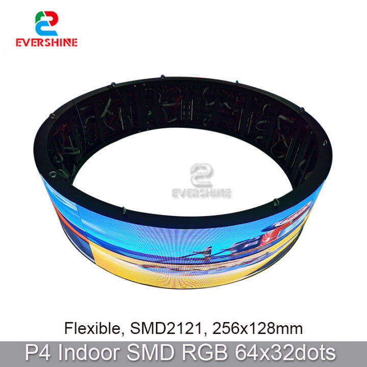 Shenzhen P4 Indoor RGB Programmable Digital LED Ads Sign Flexible LED ...