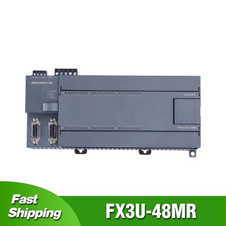 FX3U-48MR FX3U PLC for Mitsubishi Programmable Logic Controller Transistor Relay Board Analog ...