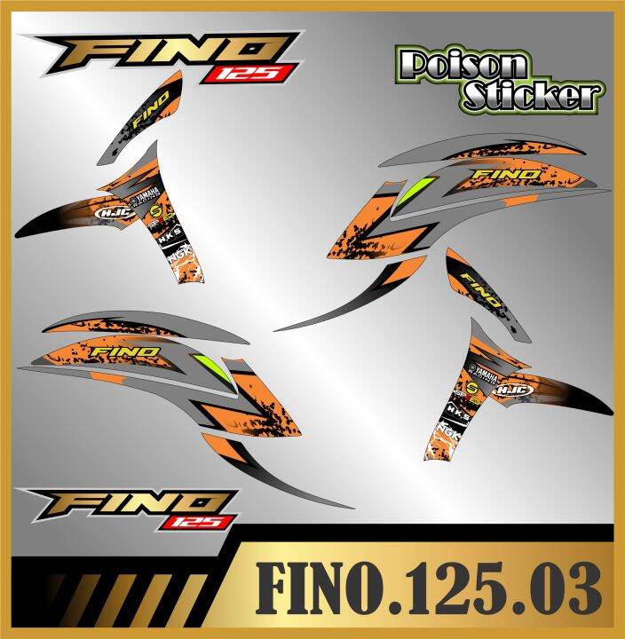 STRIPING STICKER FINO 125 STIKER FINO 125 STICKER LIS LIST YAMAHA FINO ...