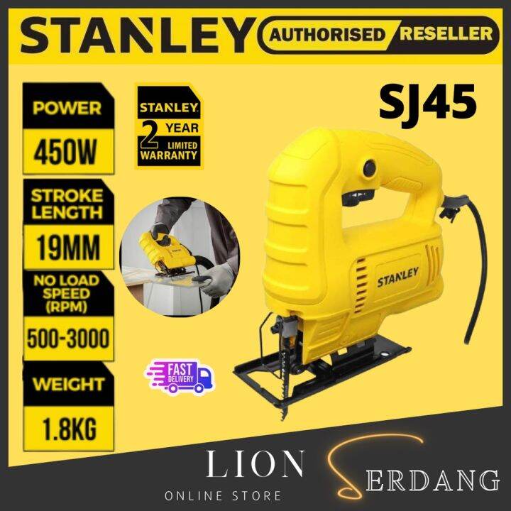 STANLEY SJ45 Jigsaw 450W Variable Speed 500-3000RPM - Original Stanley ...