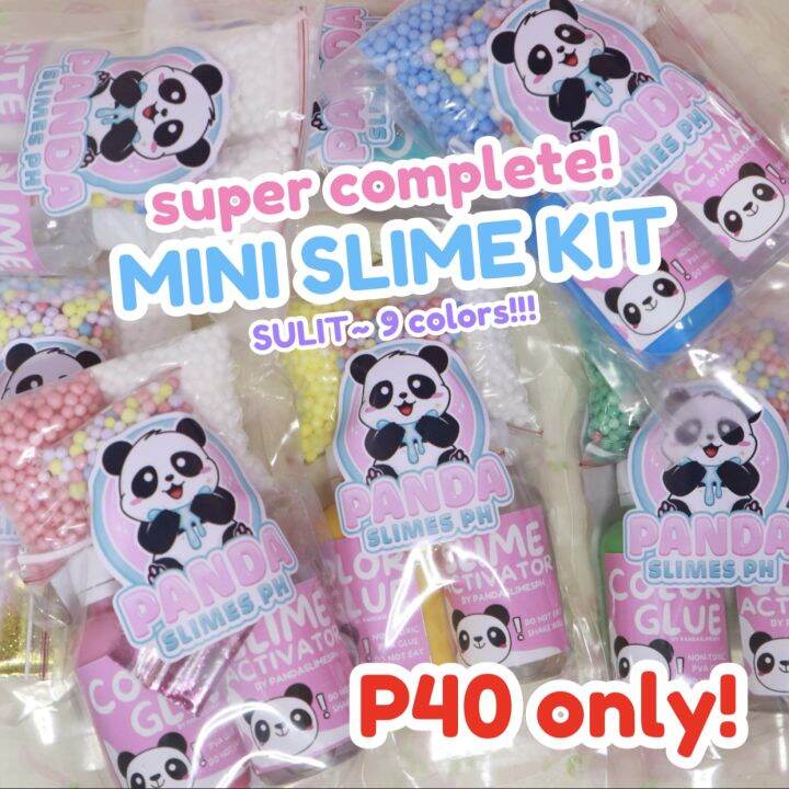 MINI SLIME KIT Jr Slime Kit Complete Slime Kit by Panda Slimes PH Sulit ...