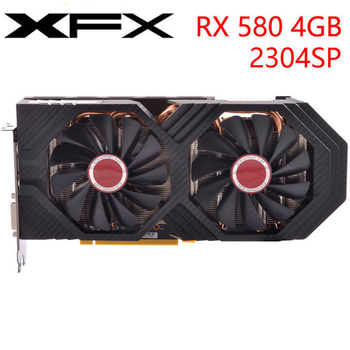 XFX การ์ด RX 580 4GB GDDR5กราฟิกการ์ดสำหรับ AMD RX 500 Series การ์ด VGA ...