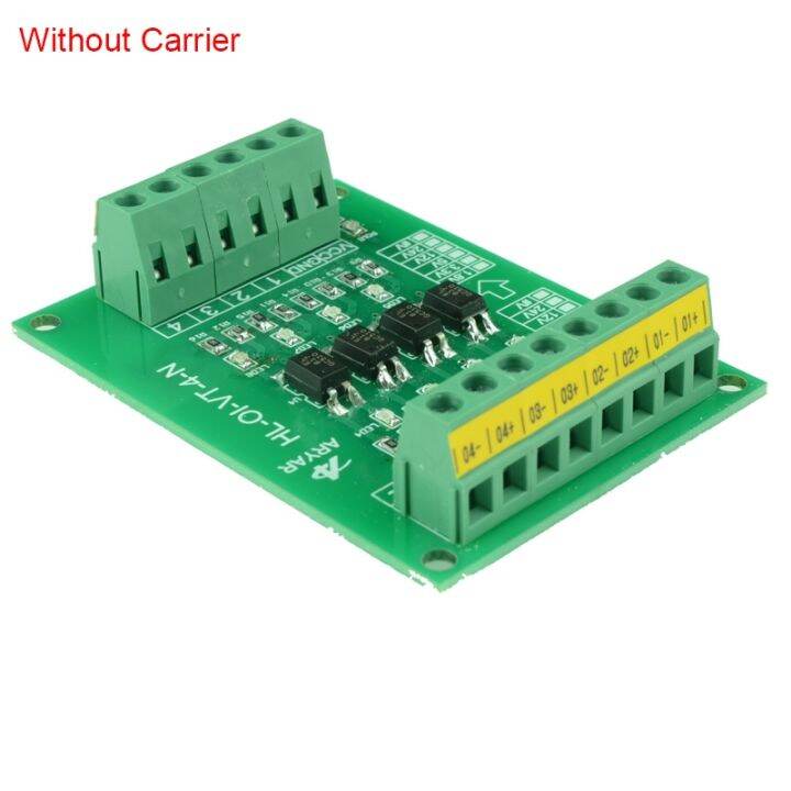 1.8V 3.3V 5V 12V 24V 4 Channel Optocoupler Isolation Board PLC Signal Level Voltage PLCs level ...