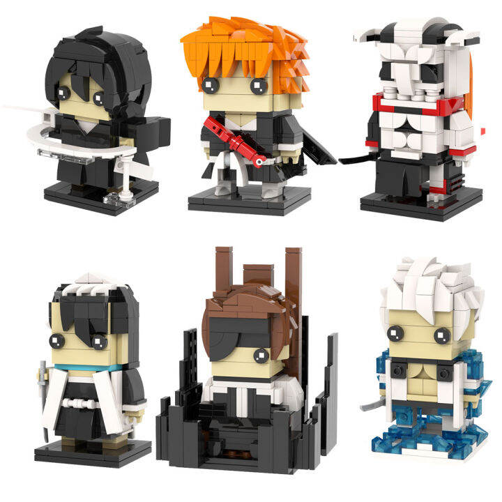 Shinigami MOC Building Blocks Kurosaki Ichigo Kuchiki Rukia Hitsugaya ...