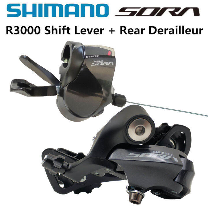 SHIMANO SORA RD SL-R3000-R Flat Bar Shifter Lever 9 speed 2-Way Release ...