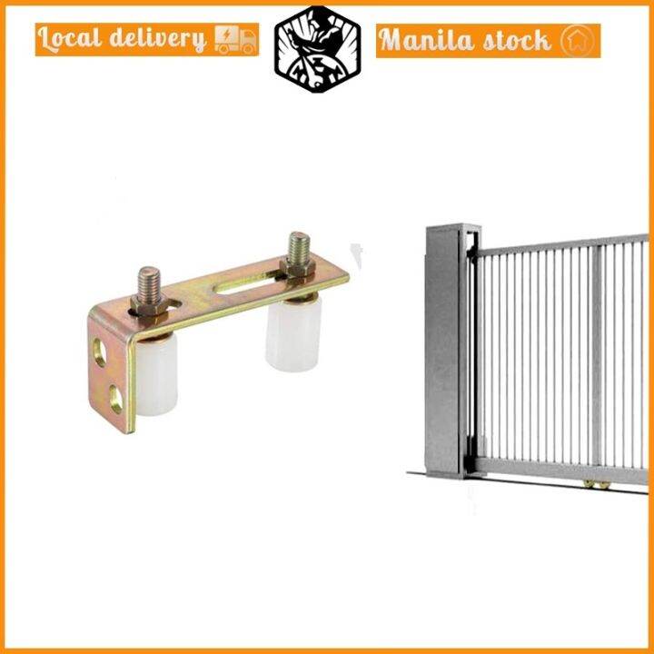 sliding gate top guide nylon with L bracket wheel | Lazada PH