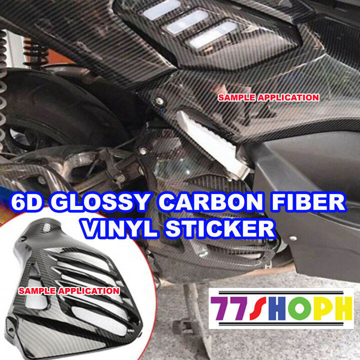 6D Glossy Carbon Fiber Vinyl Sticker | Lazada PH