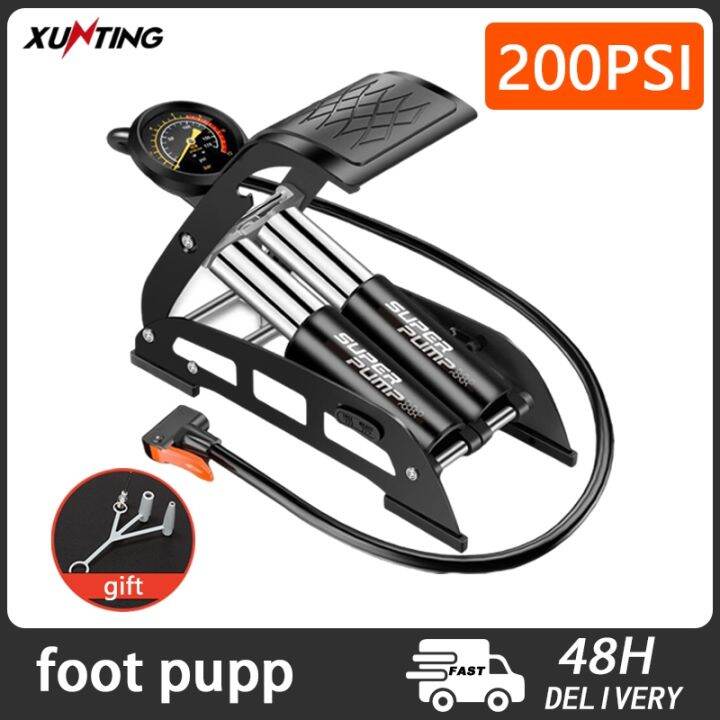 Pump for Tire Foot Portable Car With Gauge and Convenient To Take ...