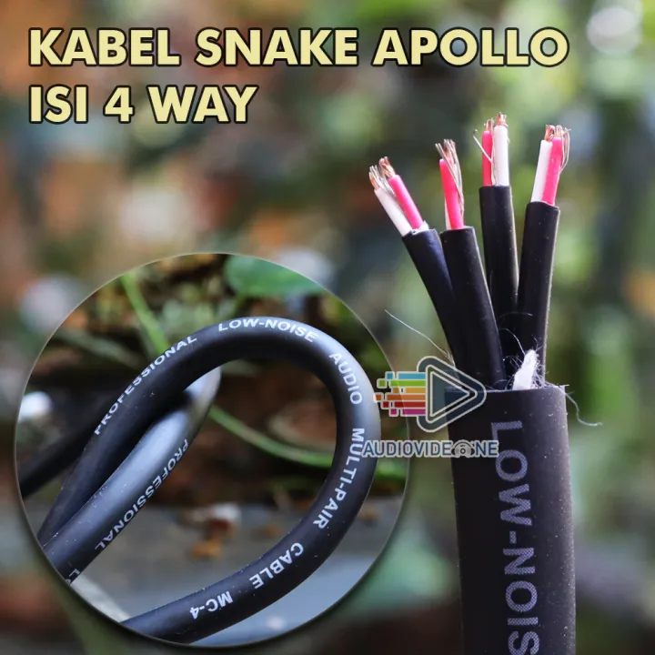 Kabel Snake Apollo Isi 4 Way Kabel Snek Kabel Cumi Original Per Meter ...