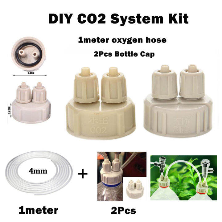 Aquarium DIY CO2 System Kit CO2 Generator Quick Twist Plastic Bottle ...