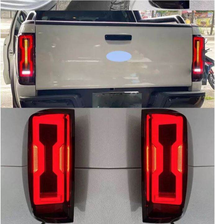 2012-2022 FORD RANGER T6 T7 T8 Smoke LED Pair Tail Light Assembly ...