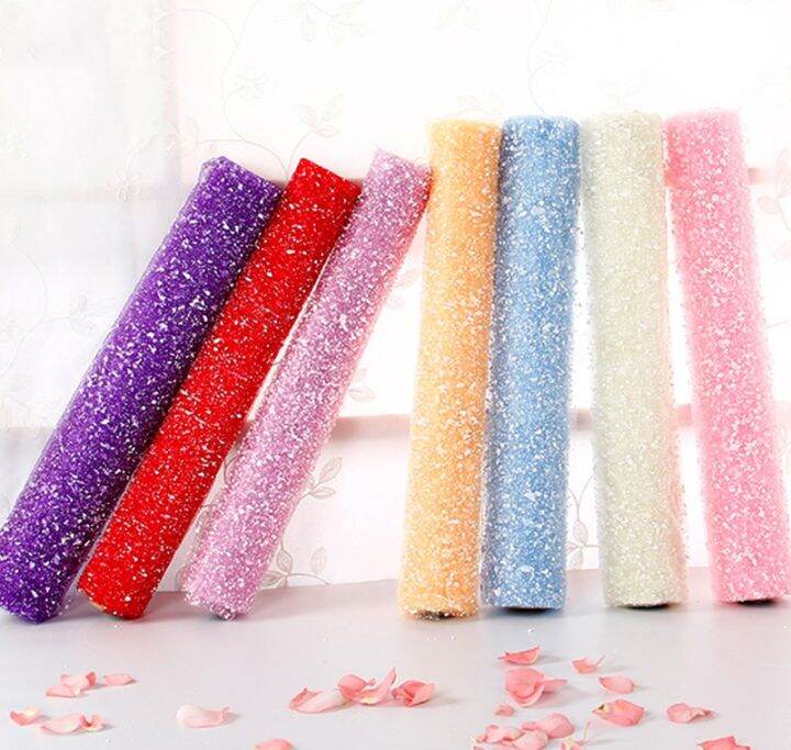Snowflake net snow dot gauze cartoon bouquet packing yarn material silk ...