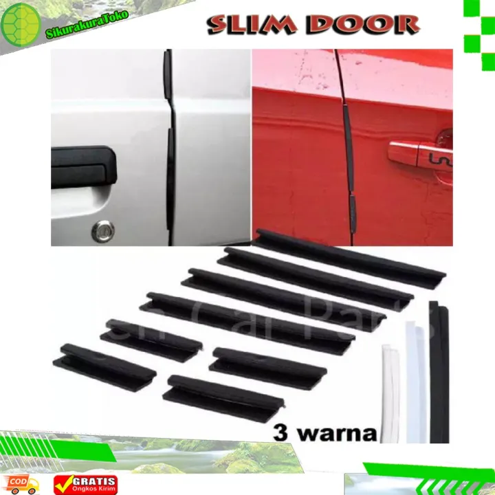 (SKR) 1 Set 8 pc Slim Door Guard Doorguard Bumper Protector Pelindung ...