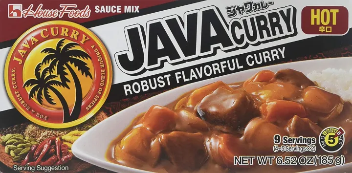 House Java Curry Hot 185g 9 servings sauce mix made in japan robust ...