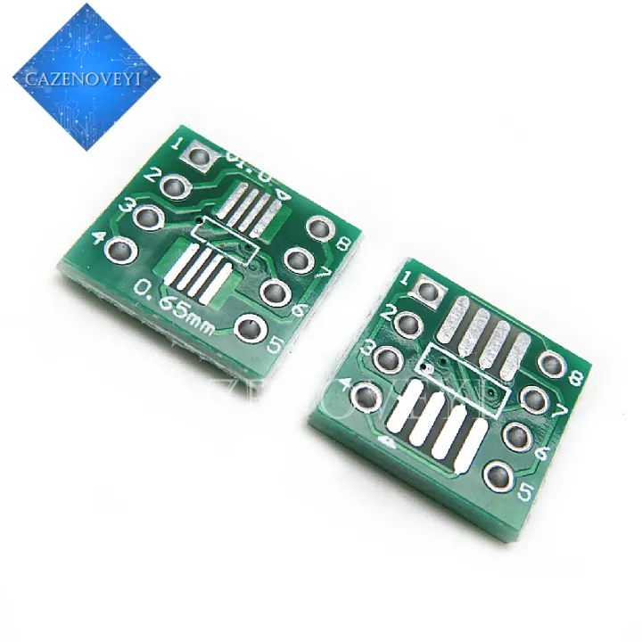 20pcs/lot TSSOP8 SSOP8 SOP8 to DIP8 PCB SOP-8 SOP Transfer Board DIP Pin Board Pitch Adapter In ...