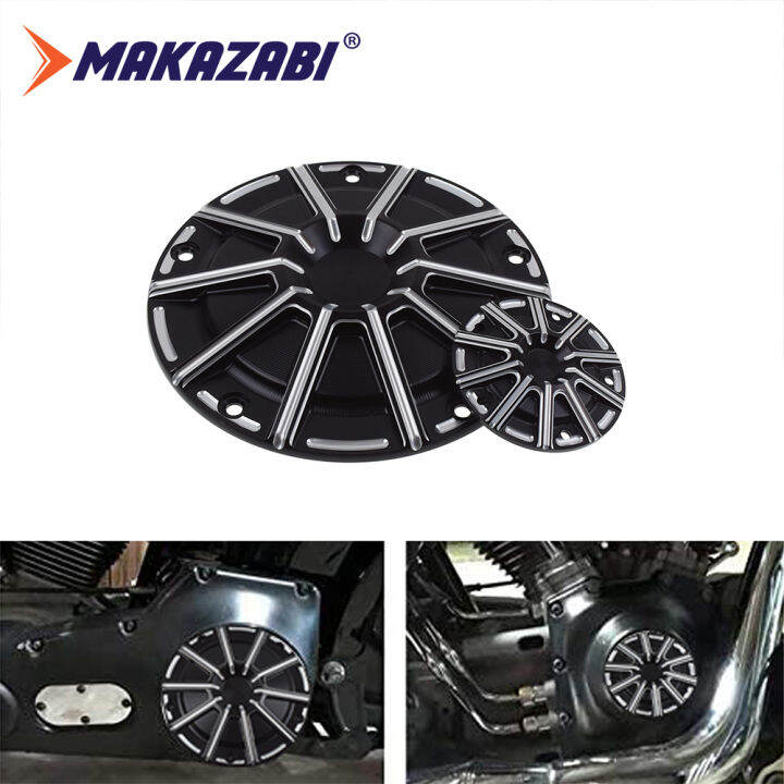 รถจักรยานยนต์ CNC Derby ฝาครอบจับเวลาสำหรับ Harley Touring Road King ...