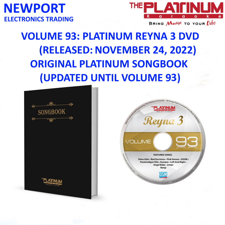 Platinum Reyna 3 Songbook and Volume 93 Karaoke DVD | Lazada PH