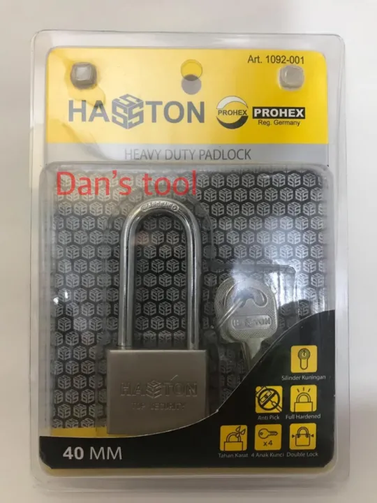 Gembok Model Pelor / Gembok Pintu HASSTON 40 mm Satin Panjang | Lazada Indonesia