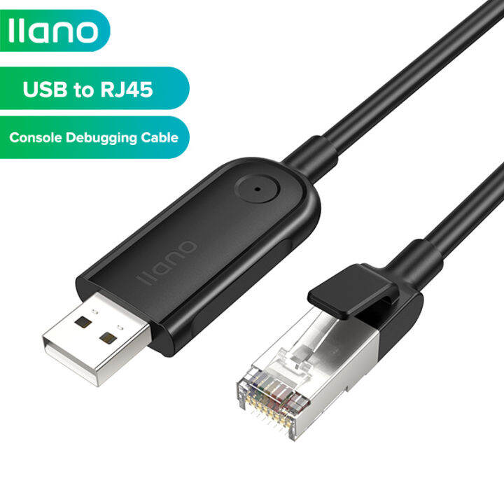 LLANO 3m USB to RJ45 Console Debugging Cable RJ45 Serial Network Cable Drive-free Converter ...