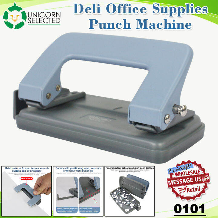 Unicorn Selected Deli 0101 Office Desk 6mm Hole Punch Binding Two holes ...