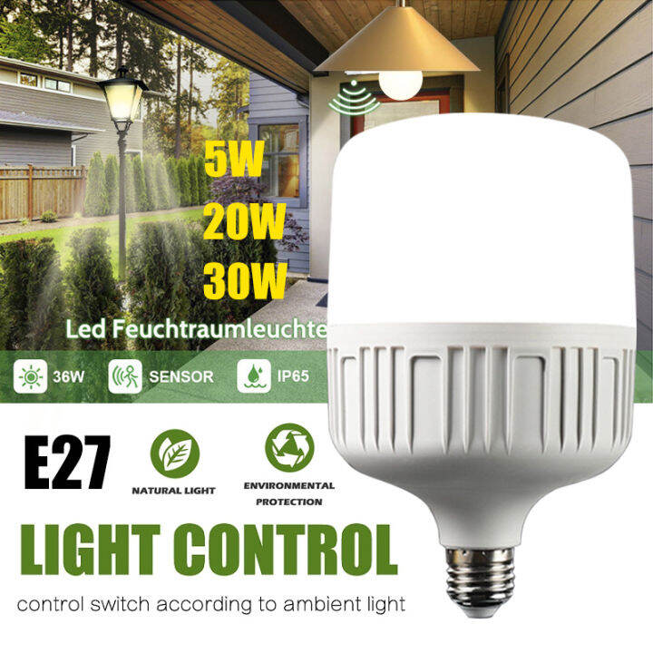 5W/10W/15W/20W Led Sound And Light Control Light Bulb Radar Sensor ...