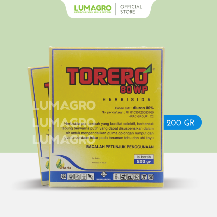 Herbisida Selektif Torero 80WP 200gr 500gr Diuron Pengendali Gulma Pada ...
