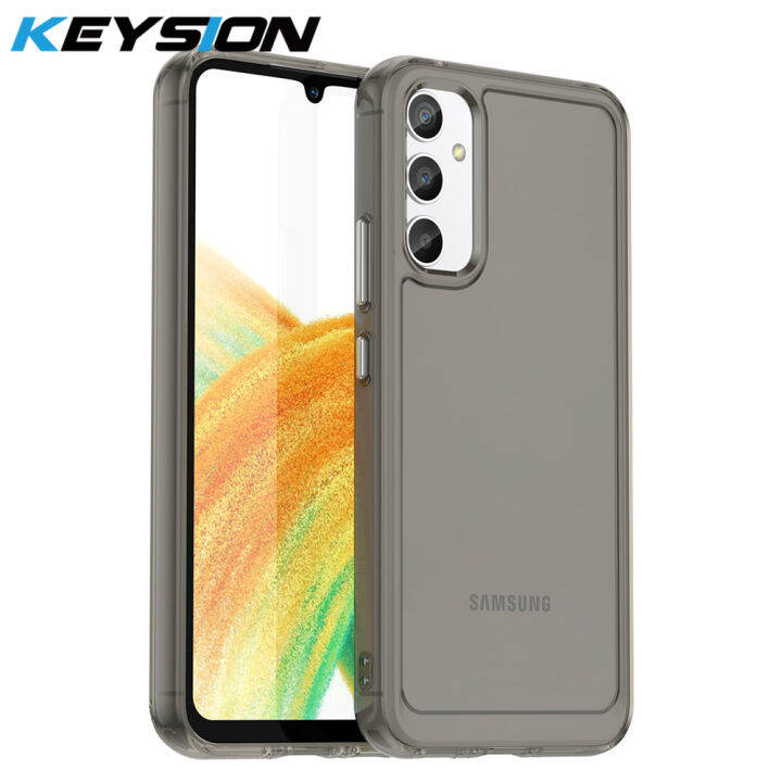 KEYSION Transparent Shockproof Case for Samsung A54 5G A34 A24 A14 LTE A04S Clear Soft TPU ...