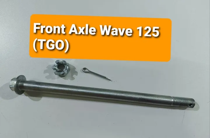 [MDEPOT] MOTORCYCLE FRONT AXLE FOR WAVE 125/ XRM WITH NUT (TAKASAGO ...