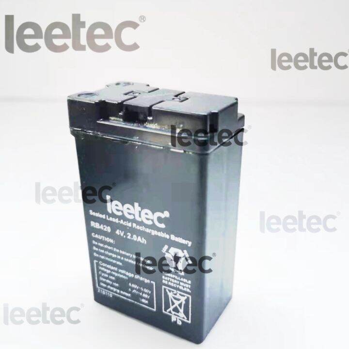 Rechargeable Battery Sealed Lead-Acid 4V 2.0Ah LEETEC RB420 | Lazada PH