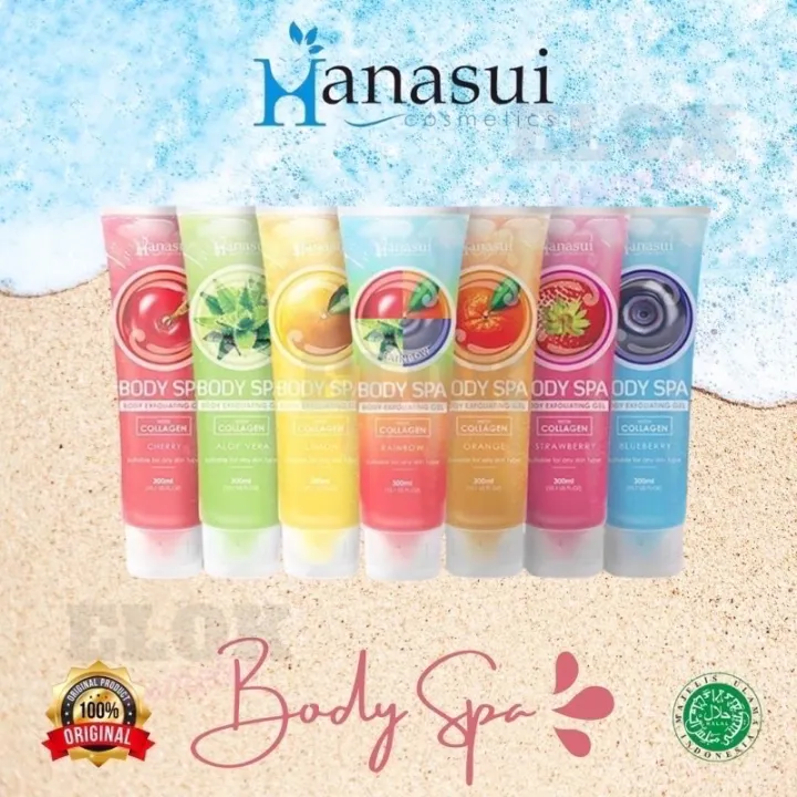 HANASUI BODY SPA | BODY EXFOLIATOR GEL | BODY SCRUB | LULUR BADAN ORI BPOM | Lazada Indonesia
