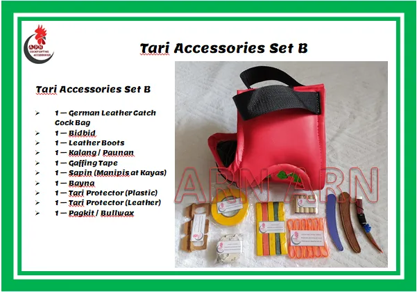 Tari Accessories Set B / Gamefowl Accessories / Manok Panabong ...