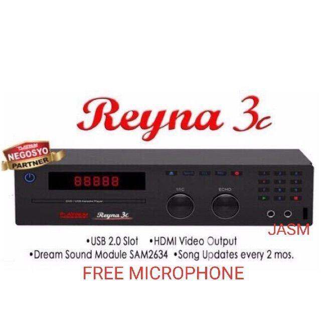 The new 2022 The Platinum Karaoke Reyna 3C Player with 19000 Songs with FREE Platinum Wired ...