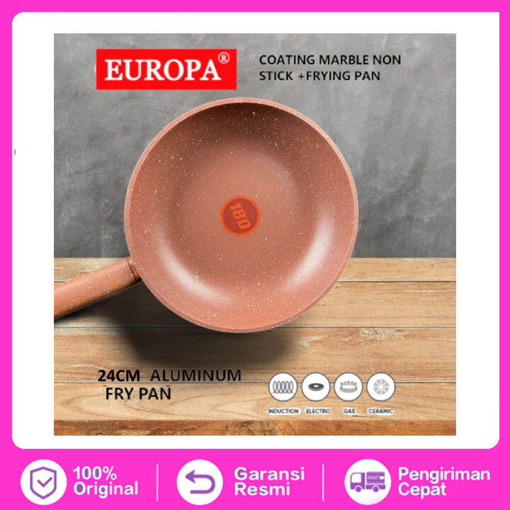EUROPA FRYING PAN RED DOT NON-STICK UKURAN 18CM/22CM/24CM/26CM/28CM | Lazada Indonesia