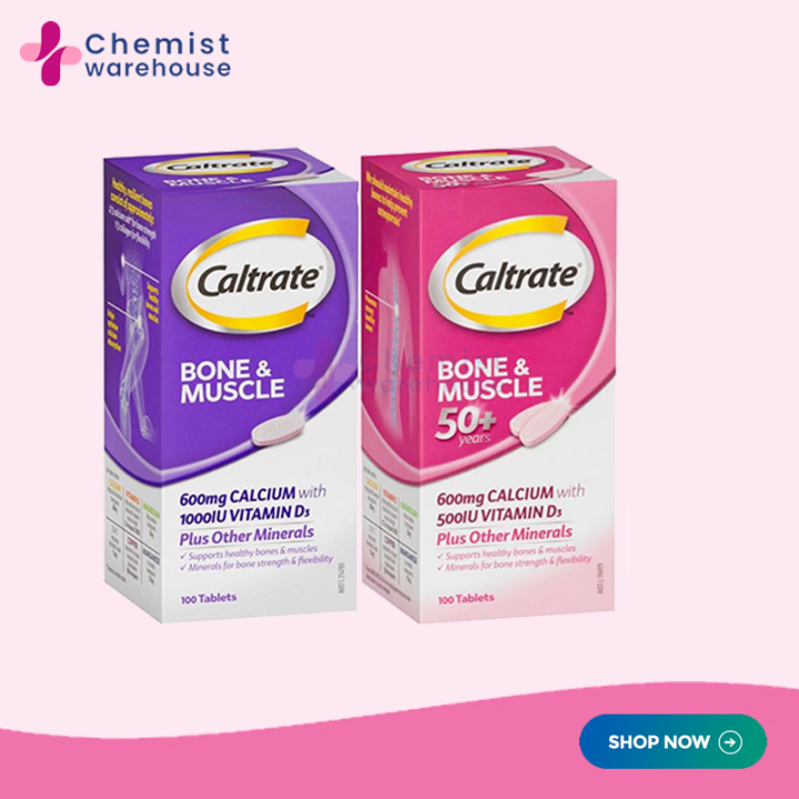 Caltrate Bone And Muscle / Bone And Muscle 50+ 100 Tablets | Lazada ...